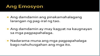 Emosyon.pptx Edukasyon sa pagpapakatao 8 | PPTX