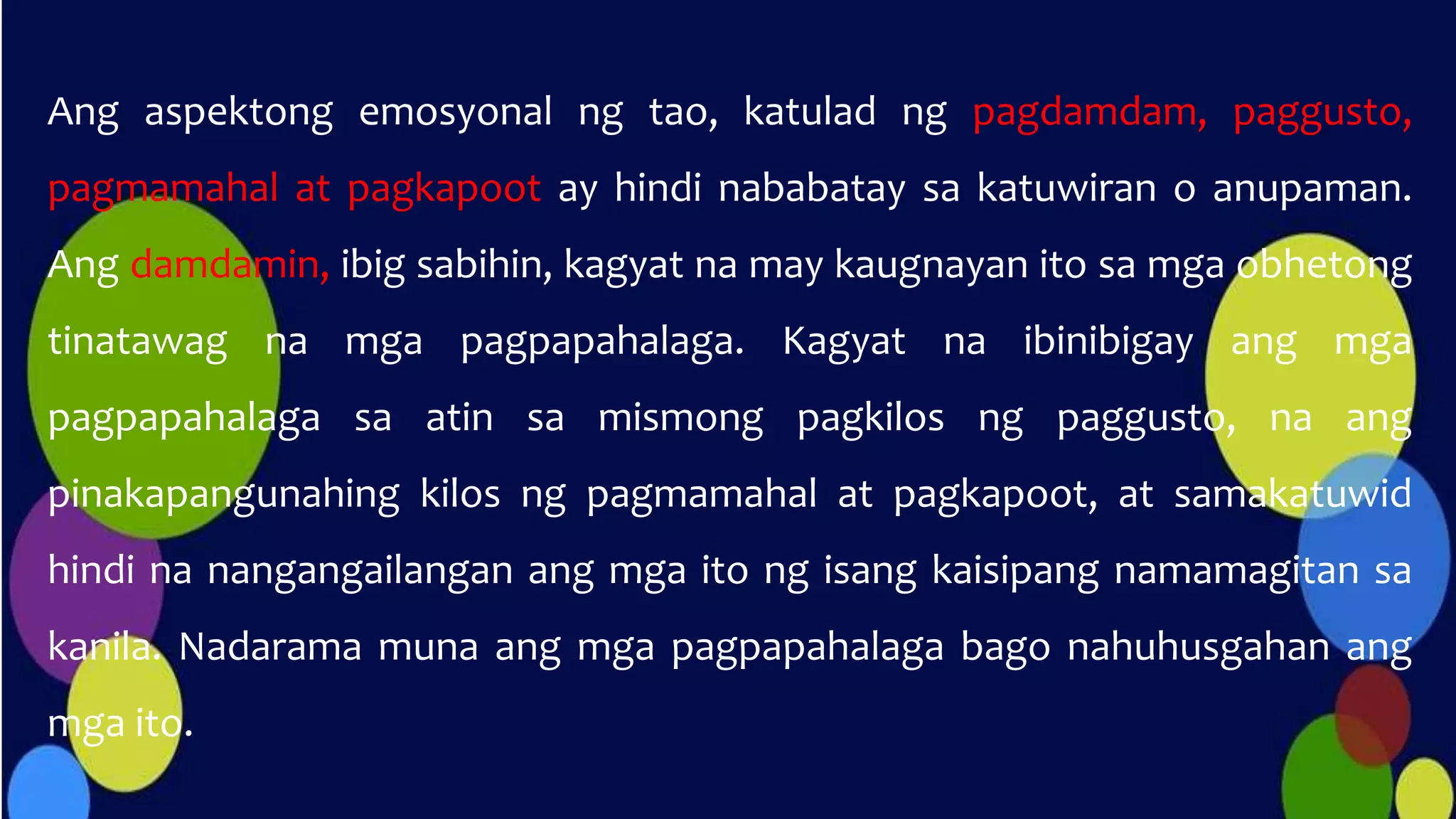 Emosyon esp 8 | PPTX