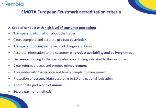 EMOTA European Trustmark Presentation - Walter Devenuto President EM…