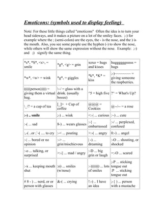 Fubar Smiley Code List
