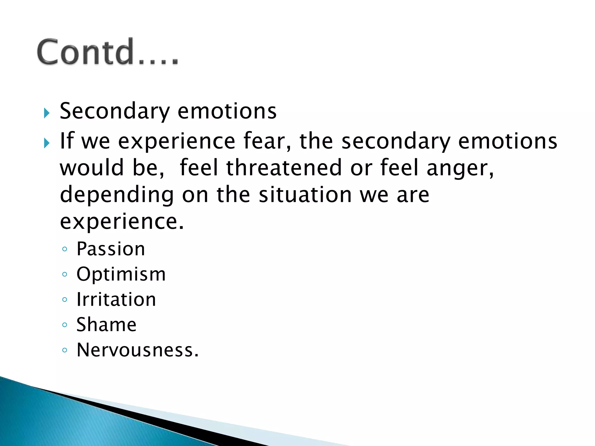 DIFFRENT TYPES OF EMOTIONS | PPTX | Science
