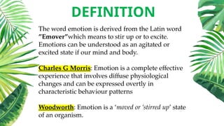 EMOTION power point presentation uploaded | PPT