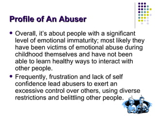 Emotional Abuse | PPS