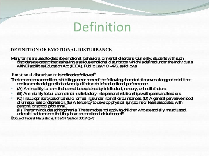 Emotional Disorders Presentation emotional-disorders-presentation