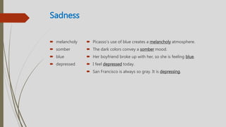 Emotional adjectives | PPTX