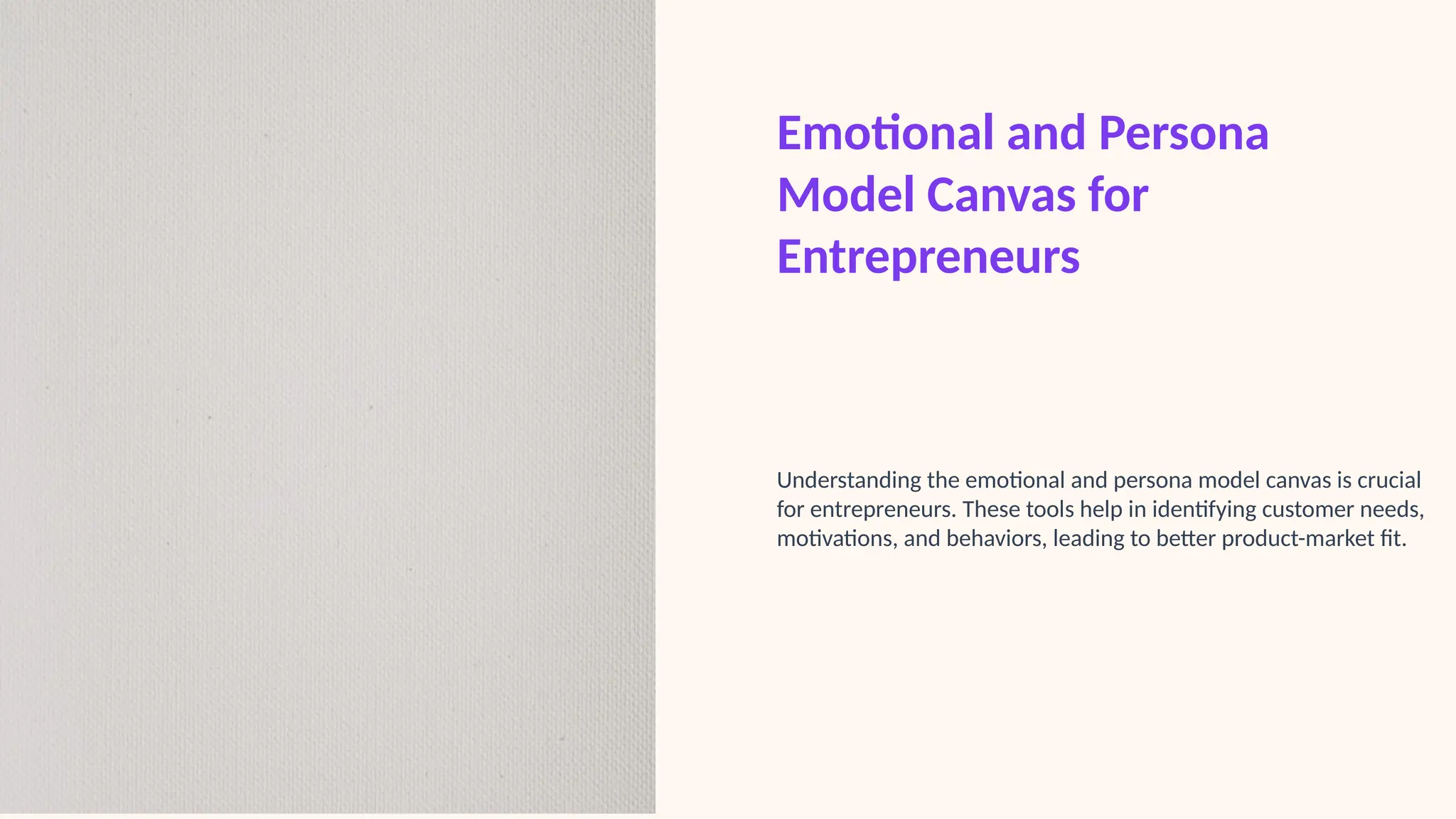 Emotional and Persona Model Canvas for Entrepreneurs .pptx