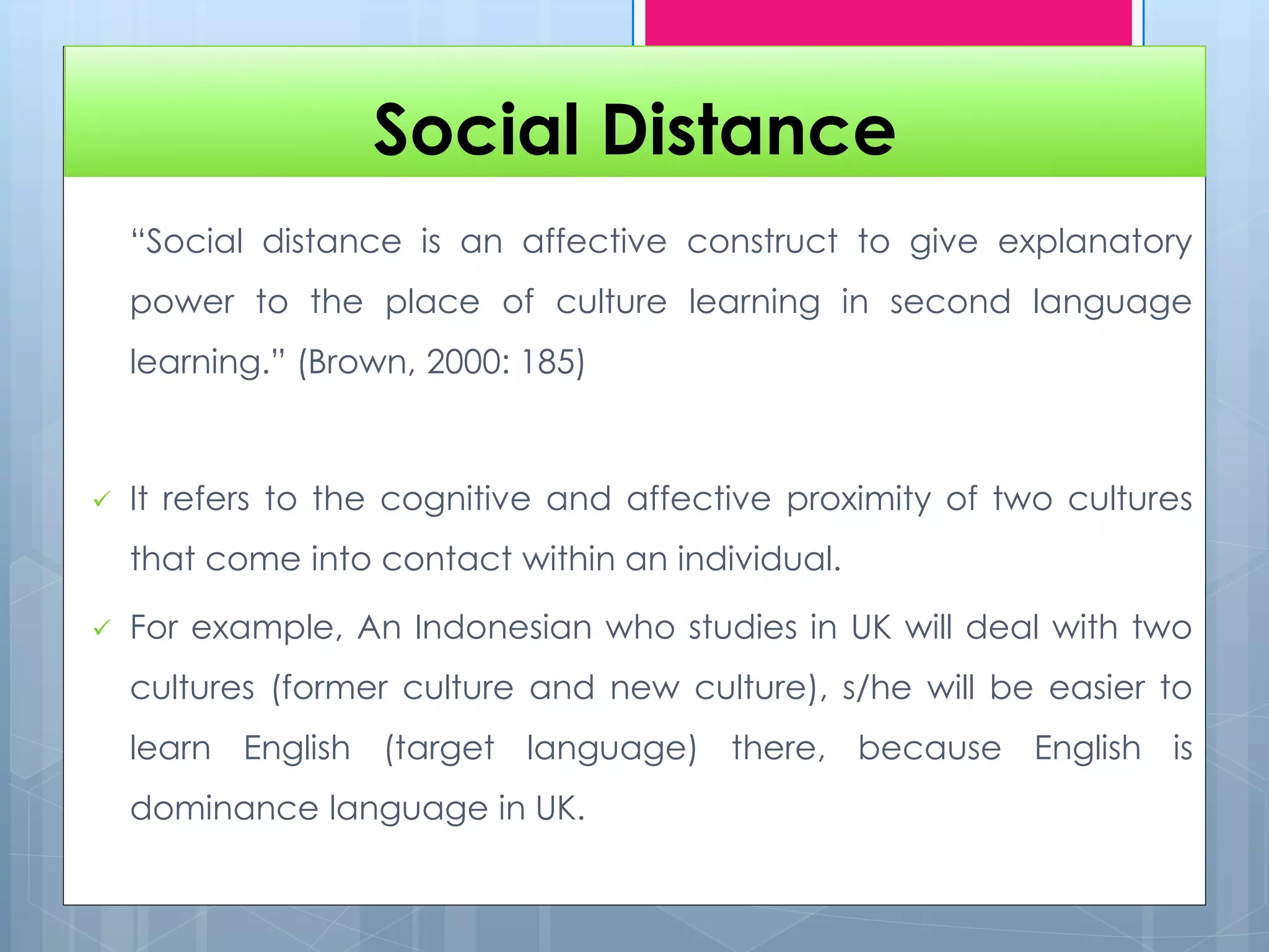Emotional and social distance | PPTX