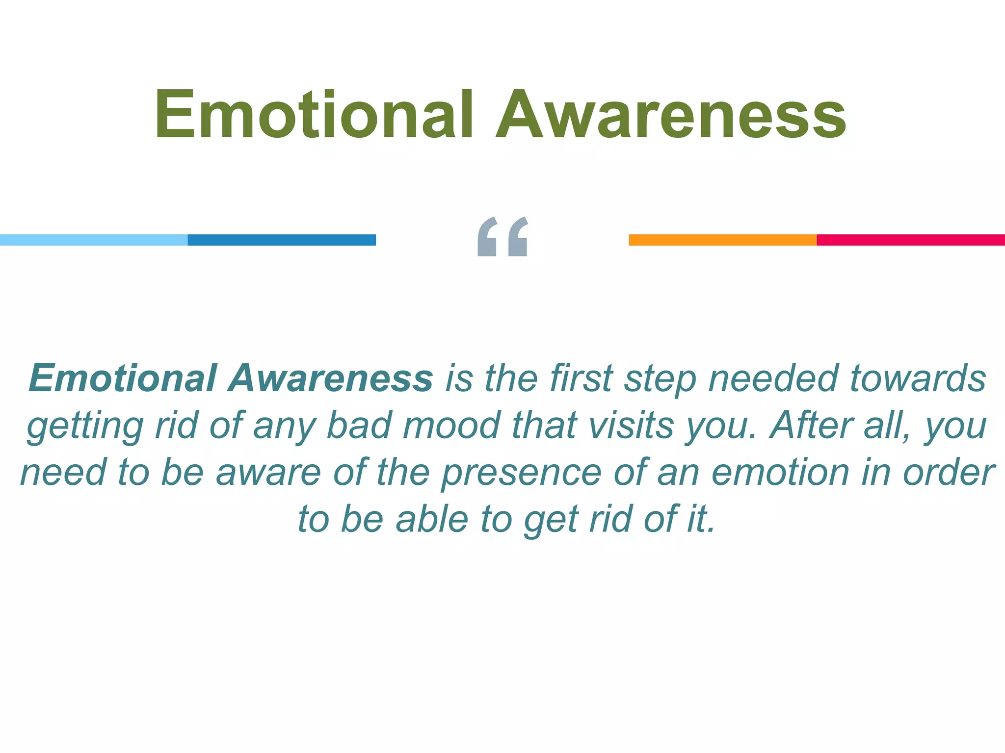 Emotional awareness | PPTX