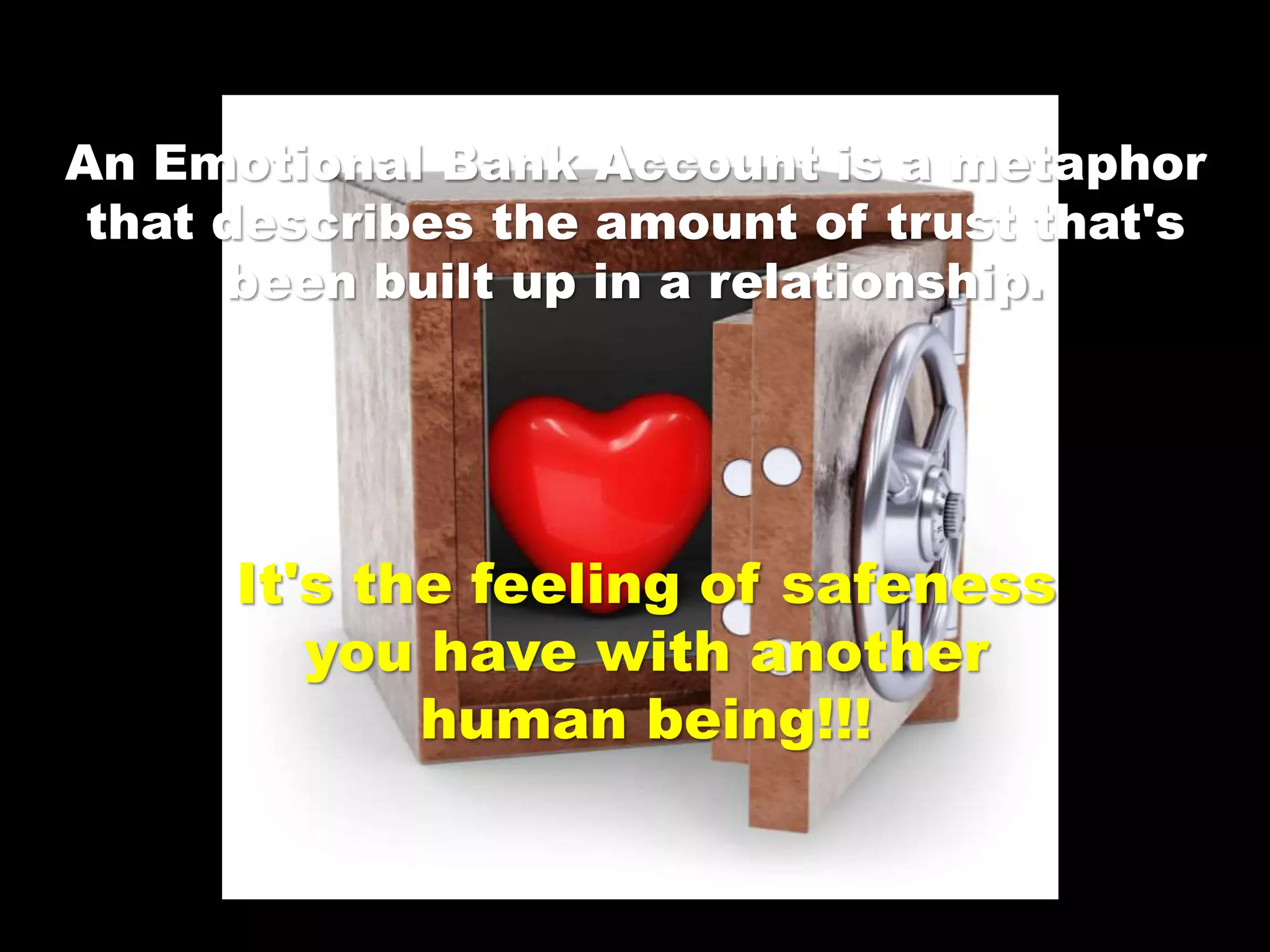 Understanding Your Emotional bank account | PPSX