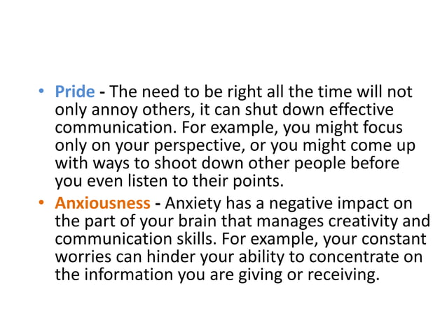 Emotional barriers | PPTX | Mental Health | Diseases and Conditions