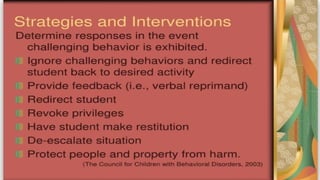 Emotional and Behavioral Disorders.powerpoint | PPT