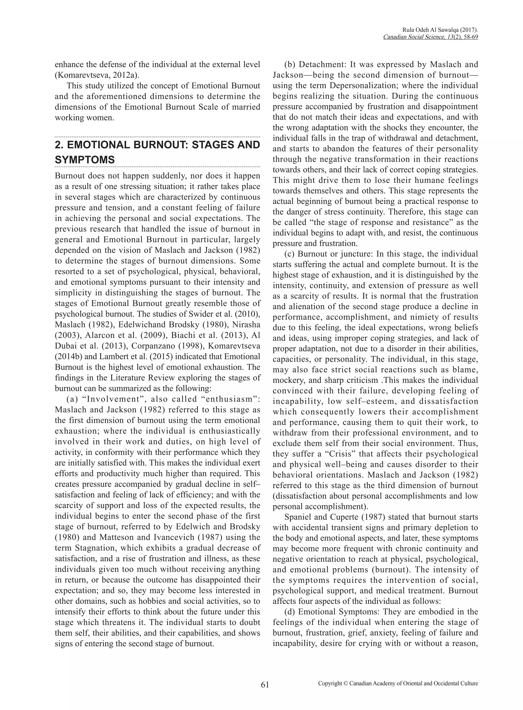 Emotional burnout | PDF