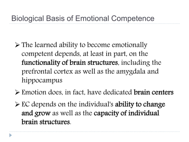 Emotional competence | PPTX | Brain and Nervous System Disorders ...