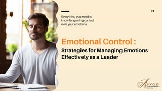 Emotional Control: Strategies for Managing Emotions Effectively as a ...