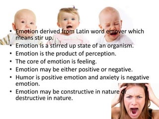 Emotional development | PPTX | Mental Health | Diseases and Conditions