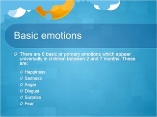 Emotional development | PPT