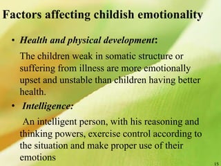 Emotional development | PPTX
