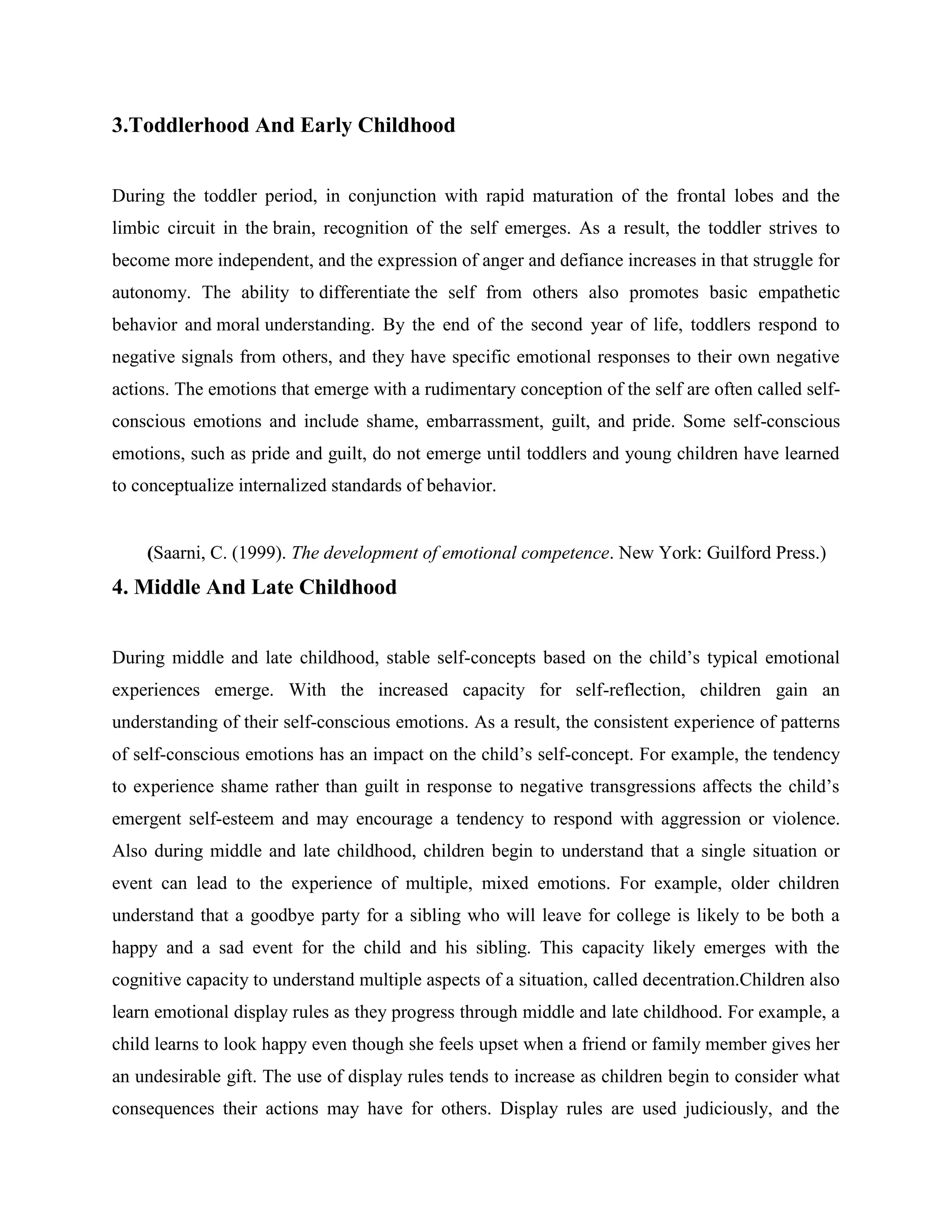 Emotional development | PDF