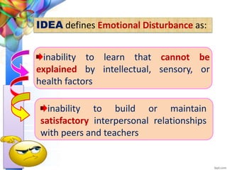 Emotionally Disturbed Children