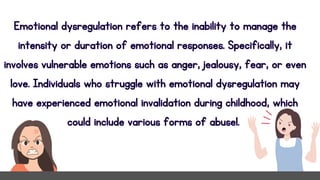 Understand what Emotional Dysregulation is | PDF