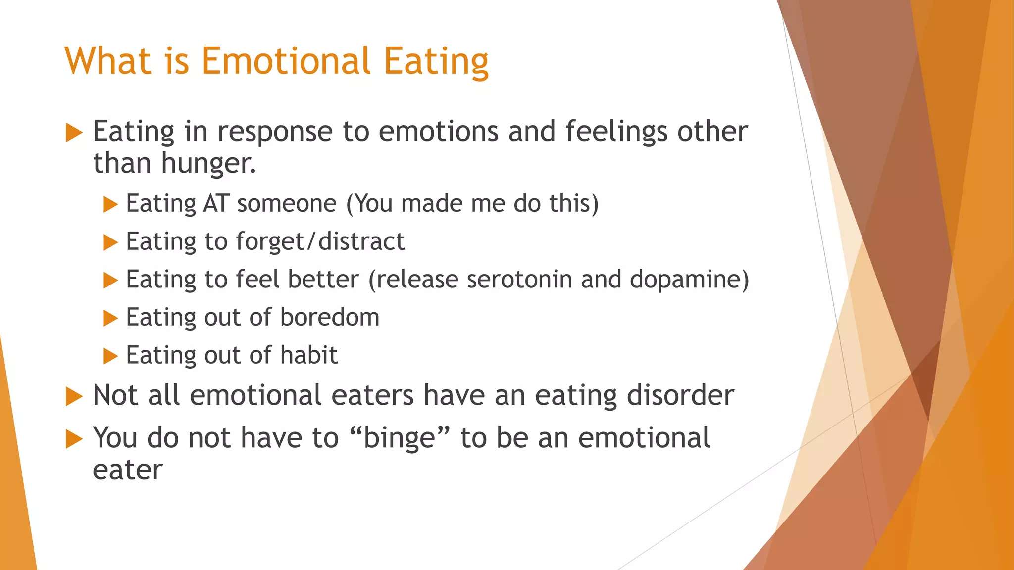 Emotional Eating: Making Peace with Food | PPTX