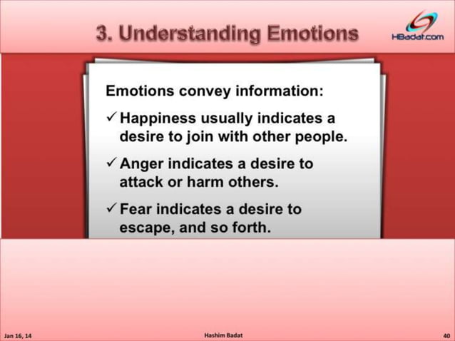 Emotional intelligence ; Four Branch Model | PPTX