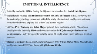 Emotional Intelligence & Human Potential | PPT