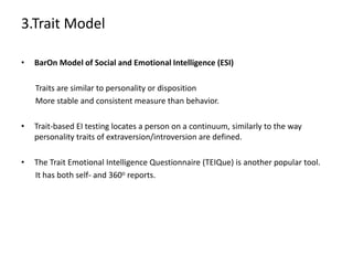 Emotional intellgence | PPTX | Educational Assessment | Education