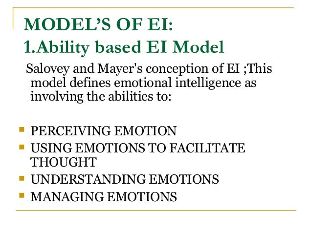 Emotional intelligence
