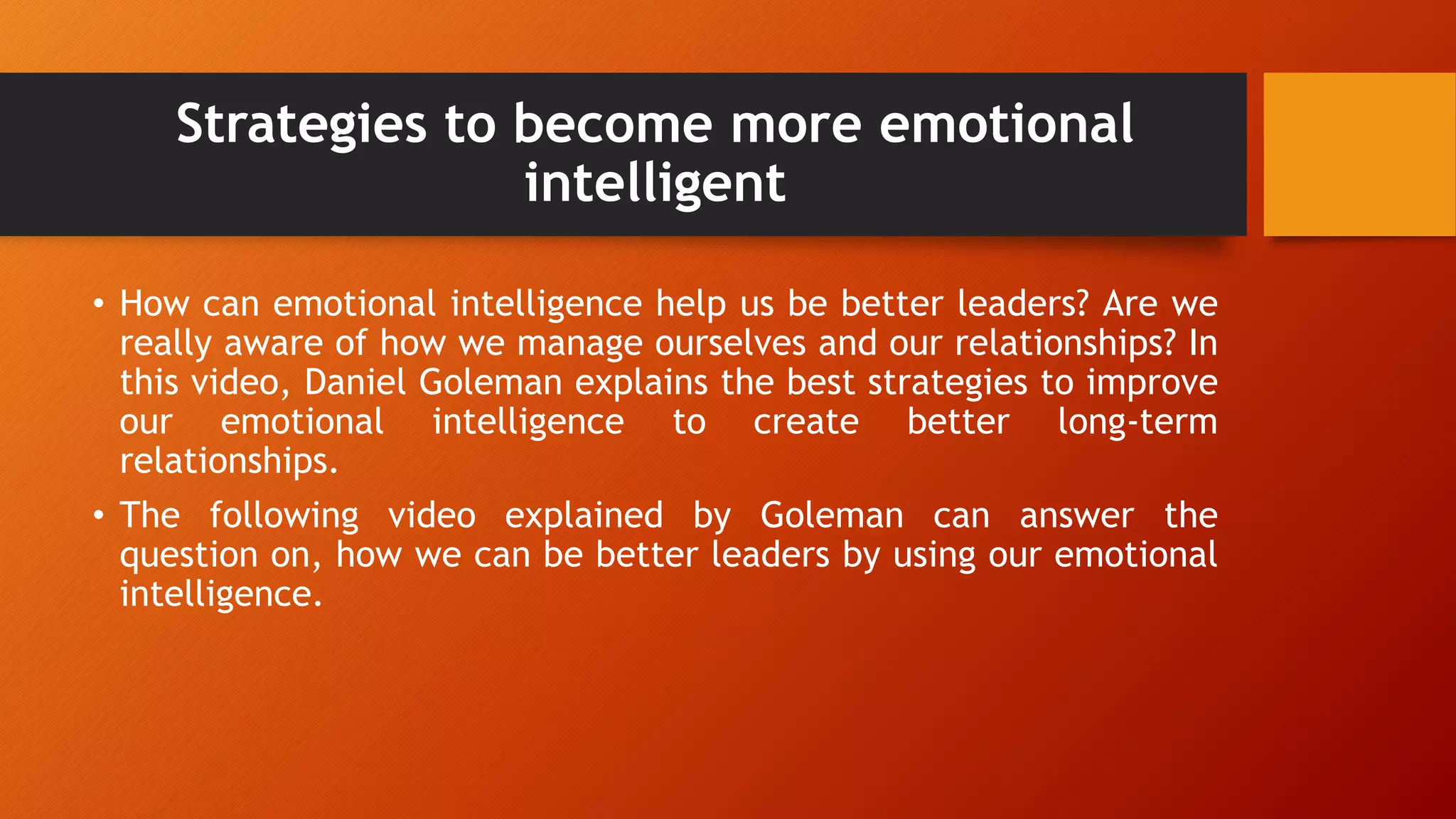 Emotional intelligence | PPT