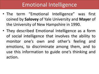 Emotional intelligence | PPTX