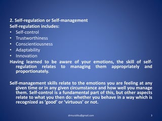 Unit IV- PDBS/Emotional intelligence By Murali Vemula | PPTX