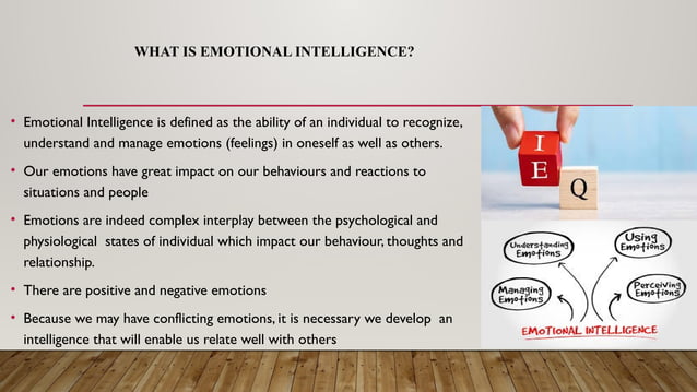 EMOTIONAL INTELLIGENCE: Building a strong relationship.pptx | Mental Health | Diseases and ...