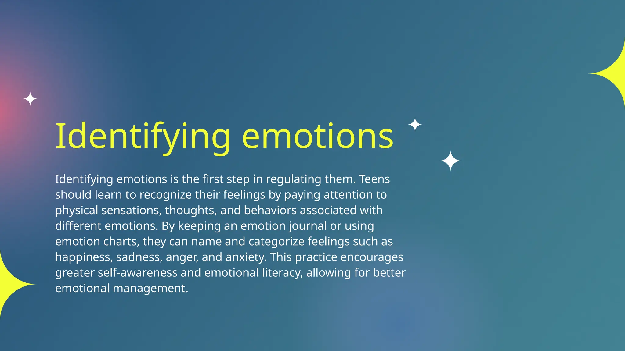 Emotional Intelligence for teens introduction | PPTX
