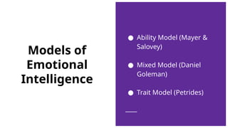 EMOTIONAL INTELLIGENCE definition types theories.pptx