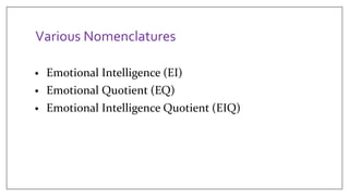 Emotional Intelligence | PPTX