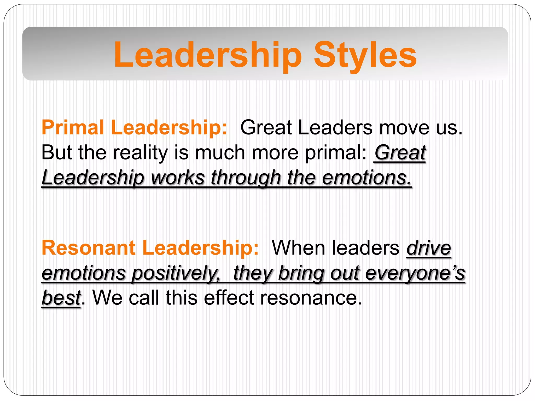Emotional intelligence presentation | PPTX | Executive Leadership ...