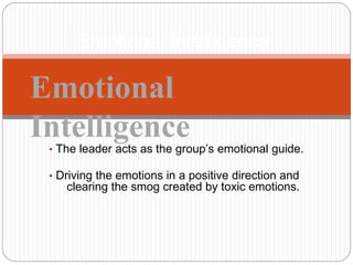 Emotional intelligence presentation | PPTX | Executive Leadership ...
