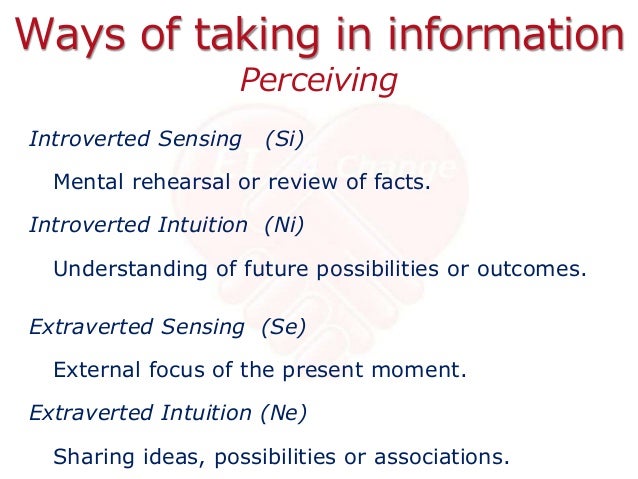 Extraverted Sensing