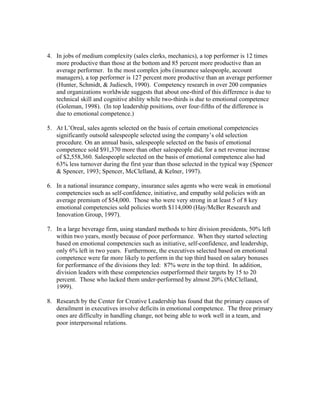 Emotional intelligence business case | PDF