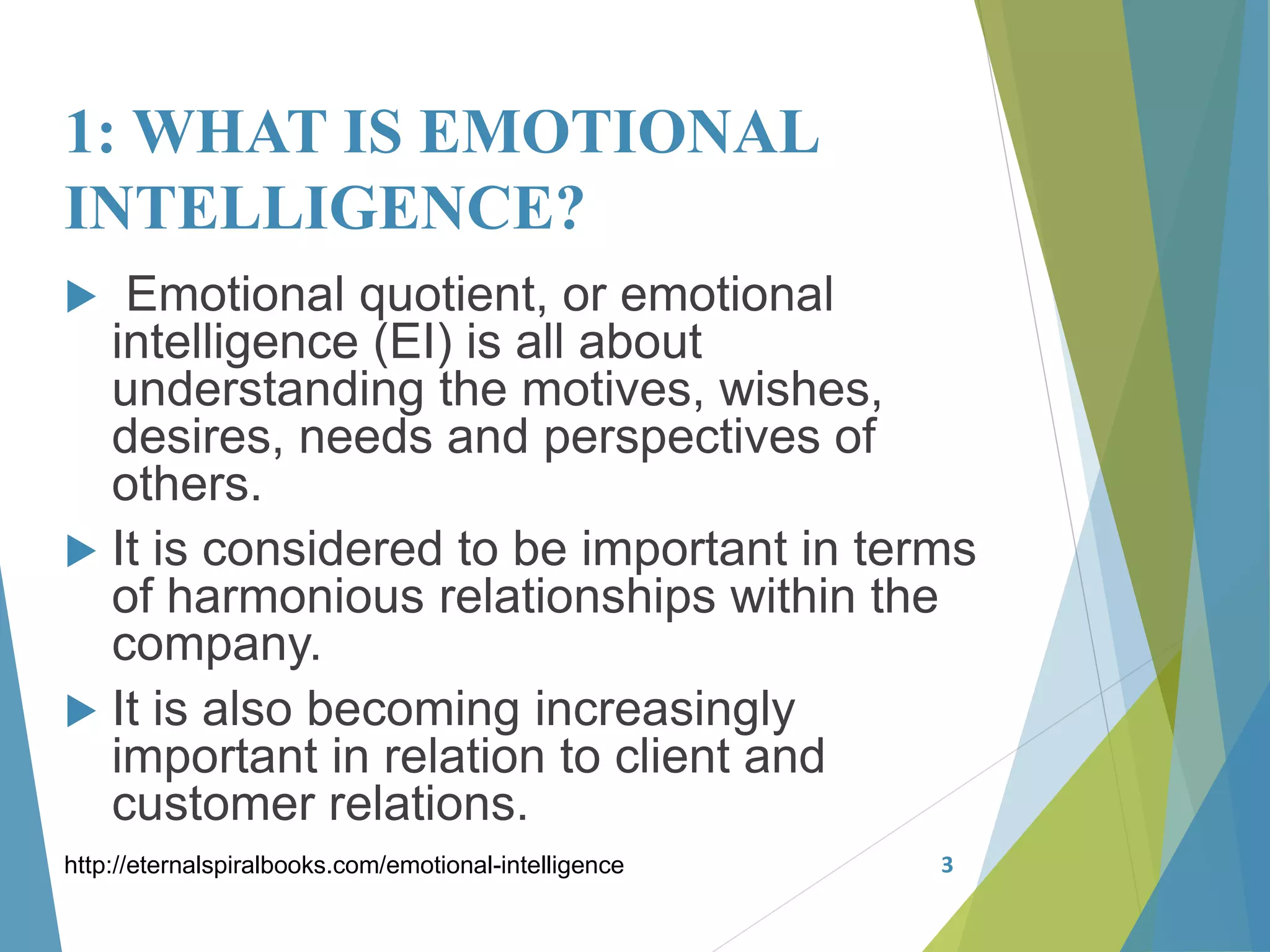 Increase Your Emotional intelligence-Basics for Beginners | PPTX