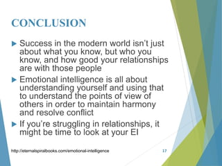 Increase Your Emotional intelligence-Basics for Beginners | PPTX