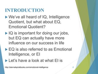 Increase Your Emotional intelligence-Basics for Beginners | PPTX