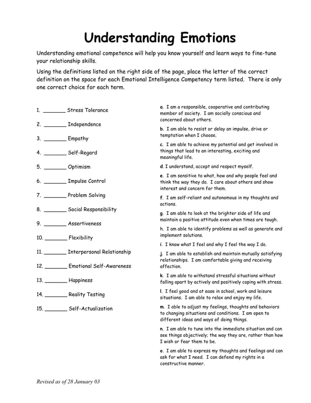 Emotional intelligence for teens | PDF