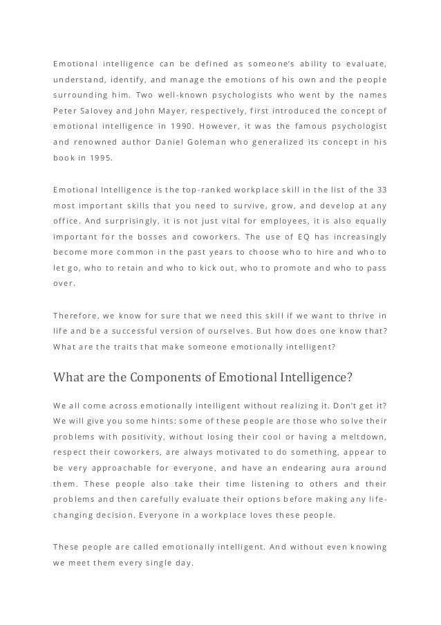 Emotional intelligence how to utilize emotional intelligence in the ...
