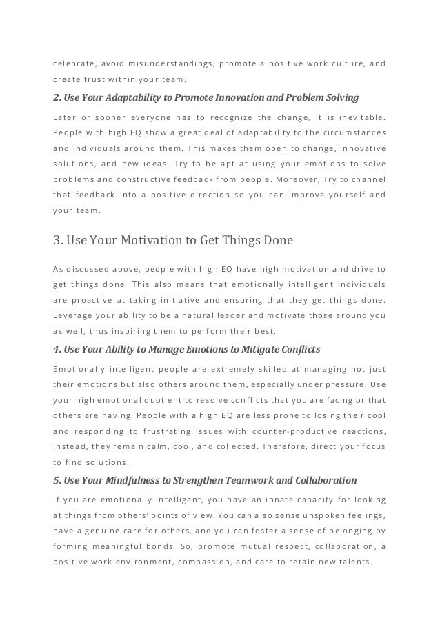 Emotional intelligence how to utilize emotional intelligence in the ...