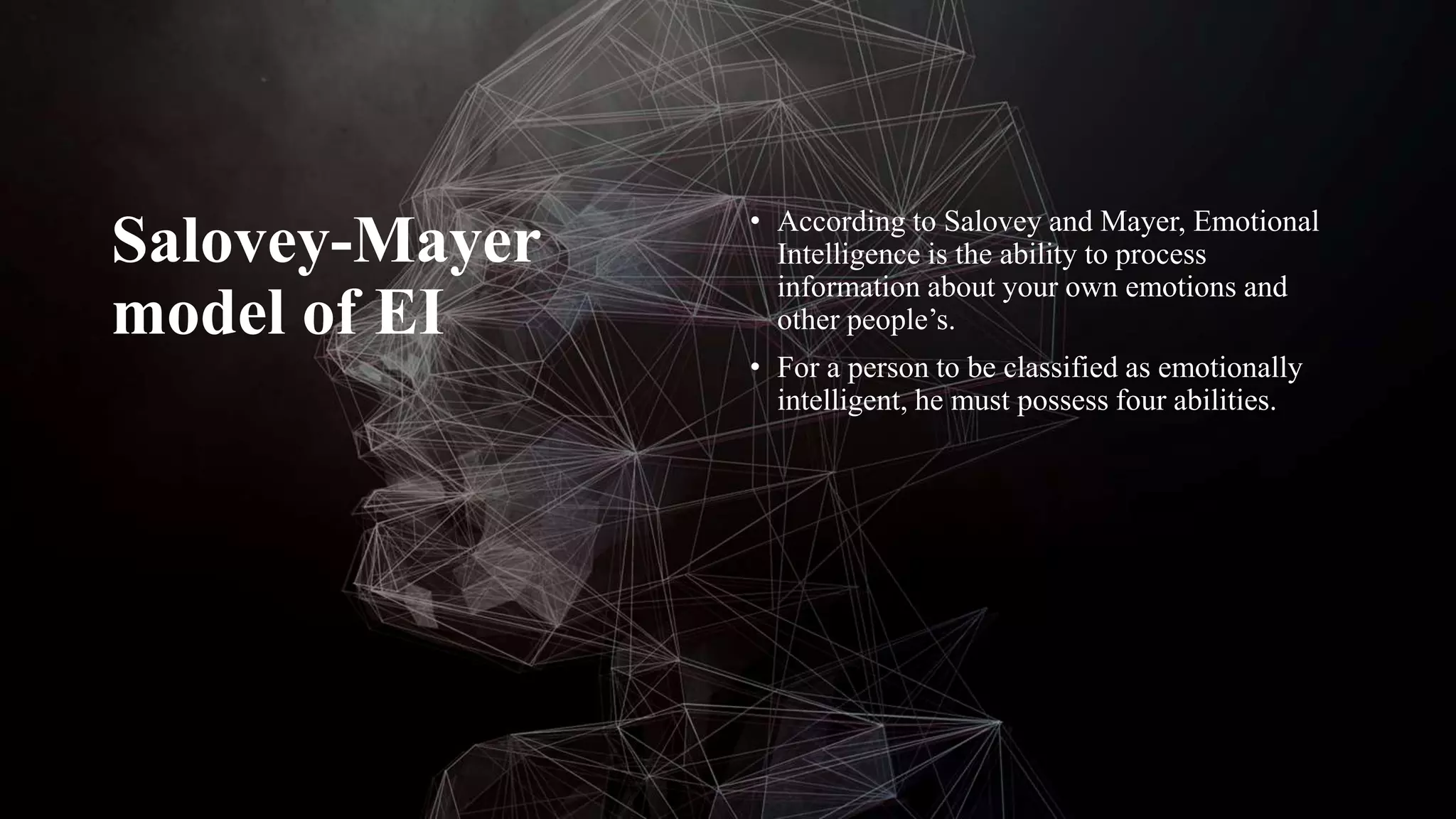 Emotional intelligence: Salovey-Mayer model | PPTX