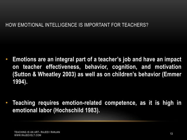 Ten Tips to Develop Emotional Intelligence for Organizing Classroom ...