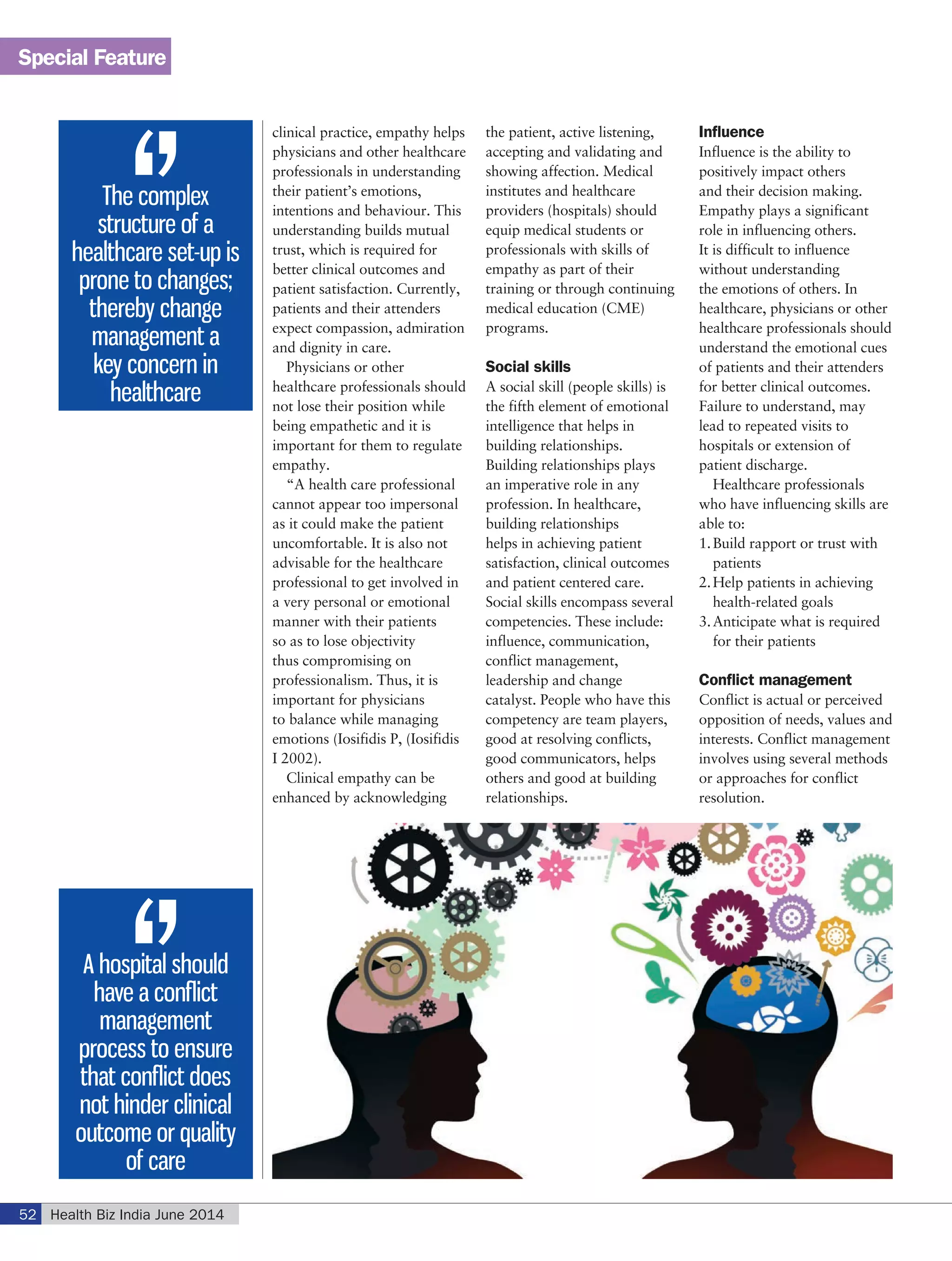 Emotional Intelligence in Helathcare | PDF