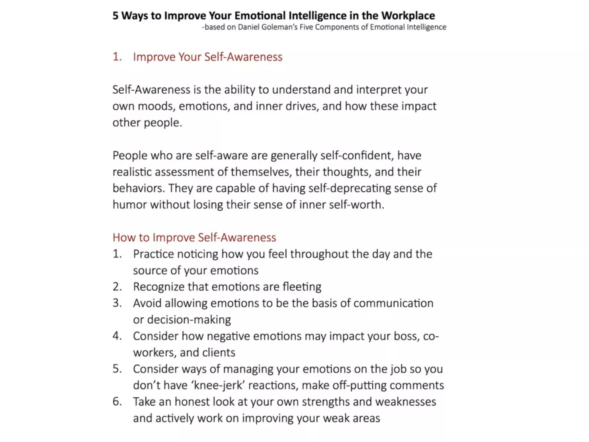 Emotional intelligence in the workplace | PDF